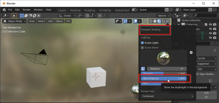 Hide the HDRI and Studiolight in Blender Material Preview – Fourth ...